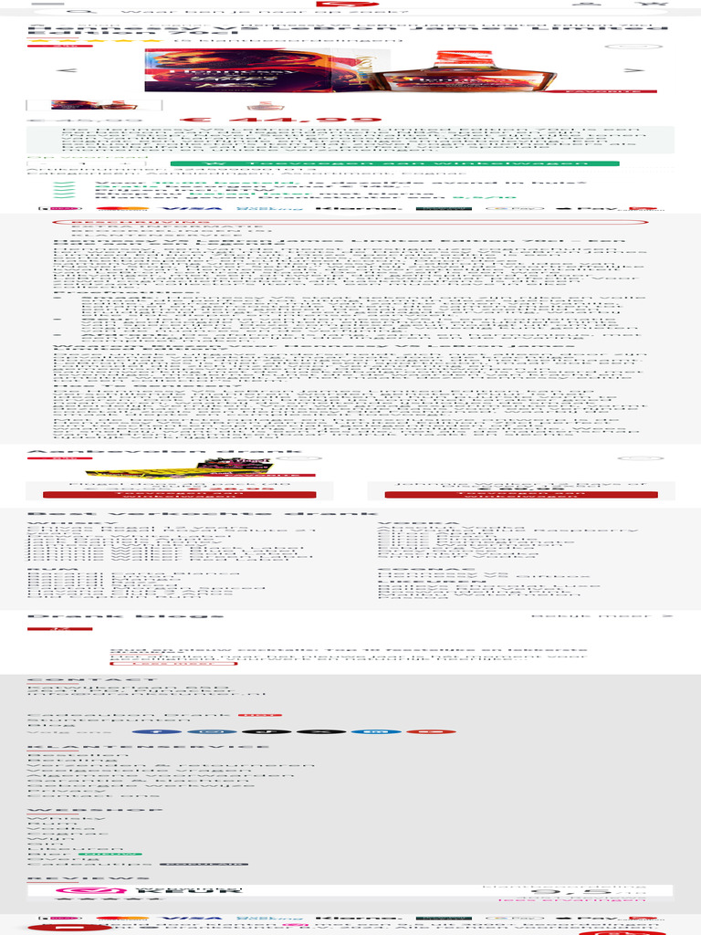 Hennessy VS LeBron James Limited Edition 70cl DrankStunter | PDF
