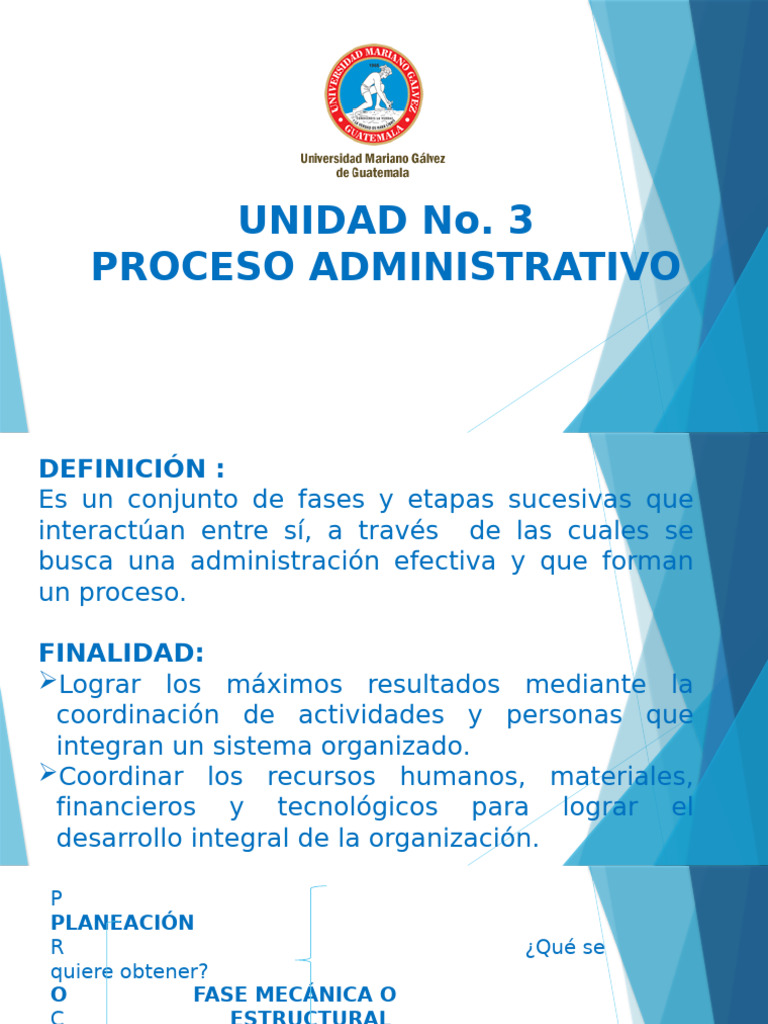 Presentación UNIDAD 3 Admon 1 | PDF