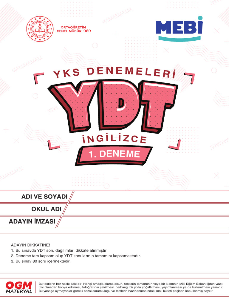Yks 1 Ydt | PDF