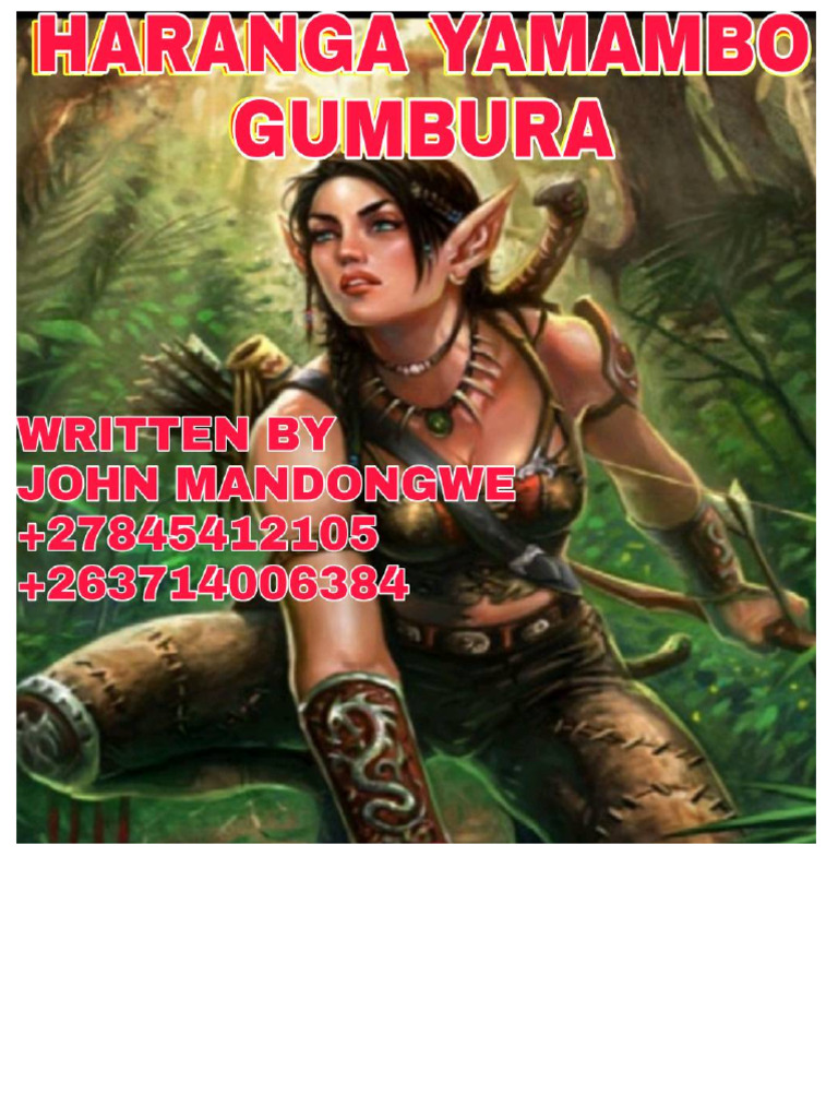Haranga Yamambo Gumbura | PDF