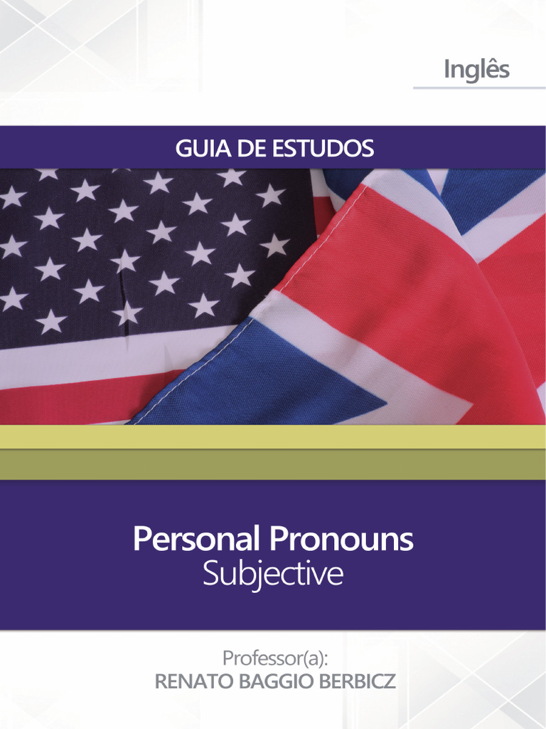 Aula 1 - Personal Pronouns - Subjective | PDF