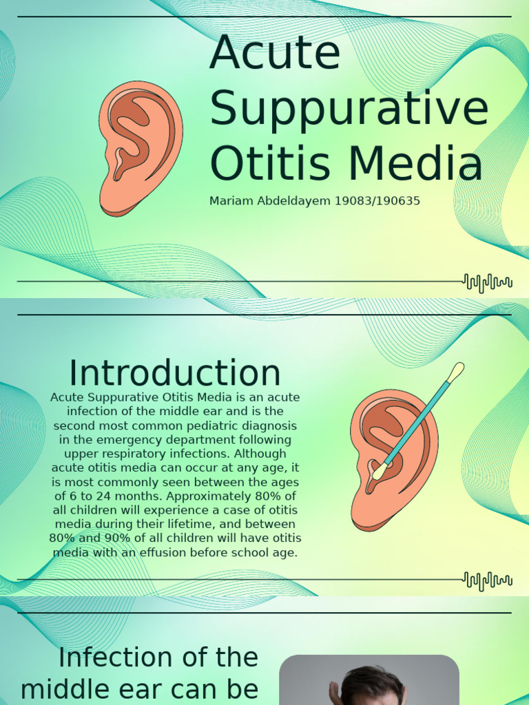 Acute Suppurative Otitis Media | PDF | Diseases And Disorders | Medical Specialties