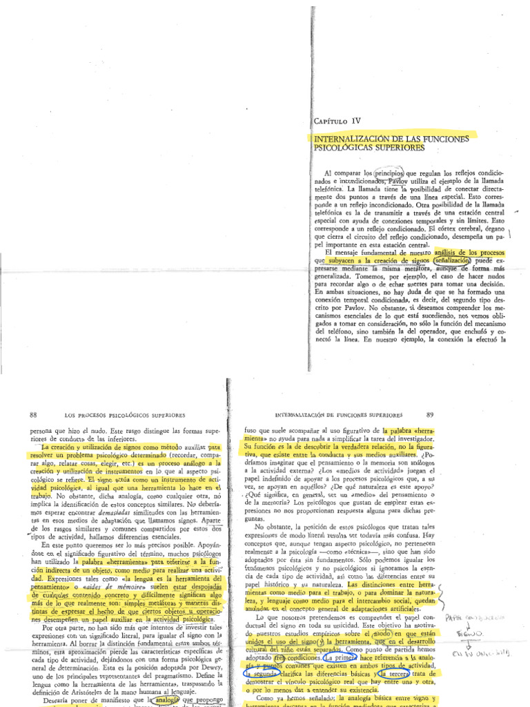 Vygotsky Desarrollo Procesos Cap4 | PDF