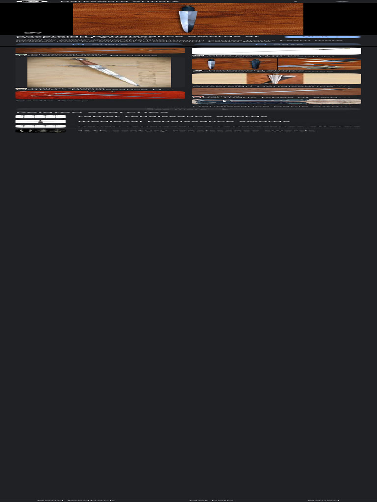 Sovereign Renaissance Swords Guide | PDF