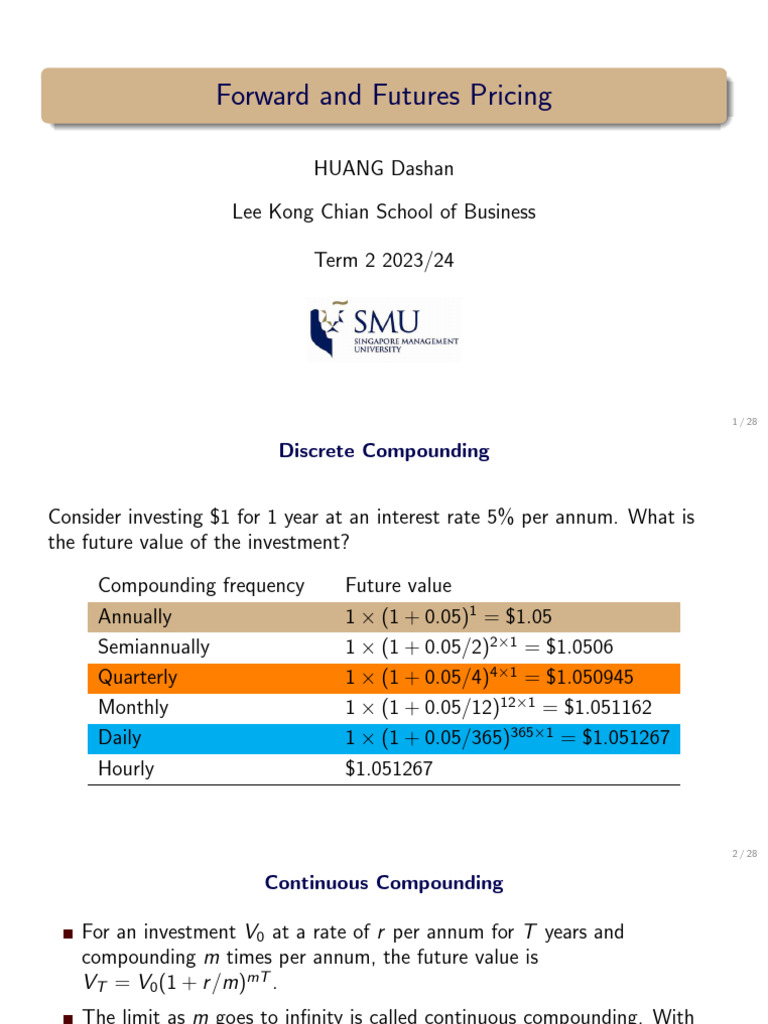 Forward and Futures Pricing Explained | PDF | Financial Markets | Business