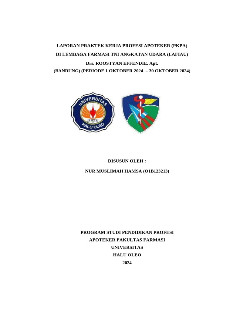 Laporan PKPA di LAFIAU 2024 | PDF