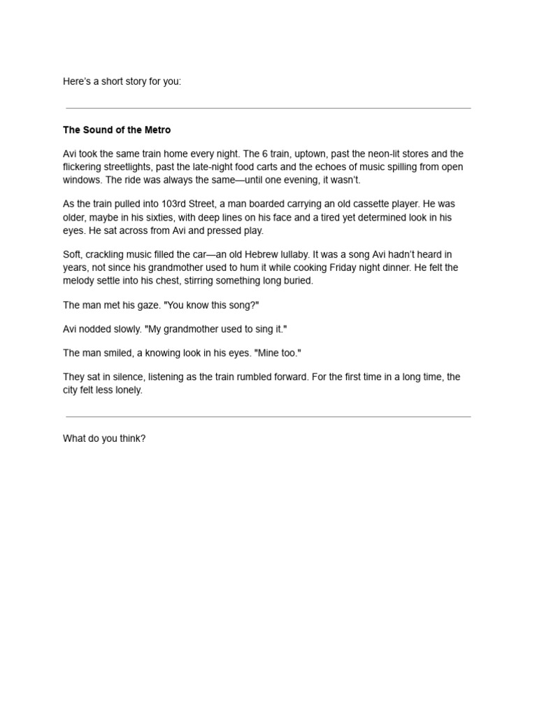 Short Story | PDF