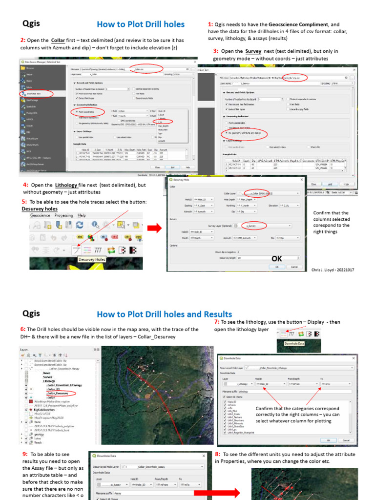 QGIS Drill Hole Tutorial | PDF | Software | Computing