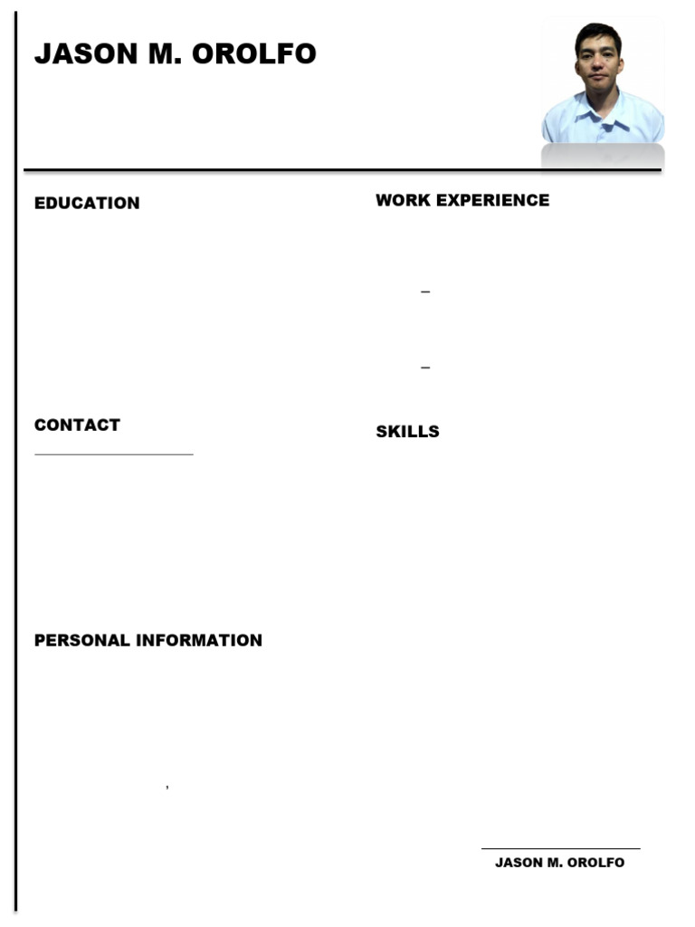 Jason Orolfo CV | PDF