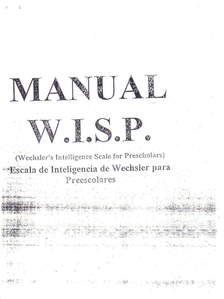 Wisp (Manual) | PDF