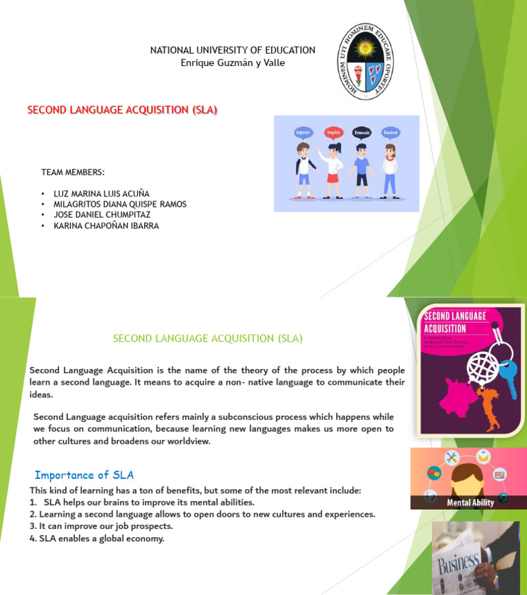 Second Language Acquisition | PDF