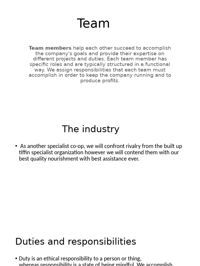 Team Work | PDF
