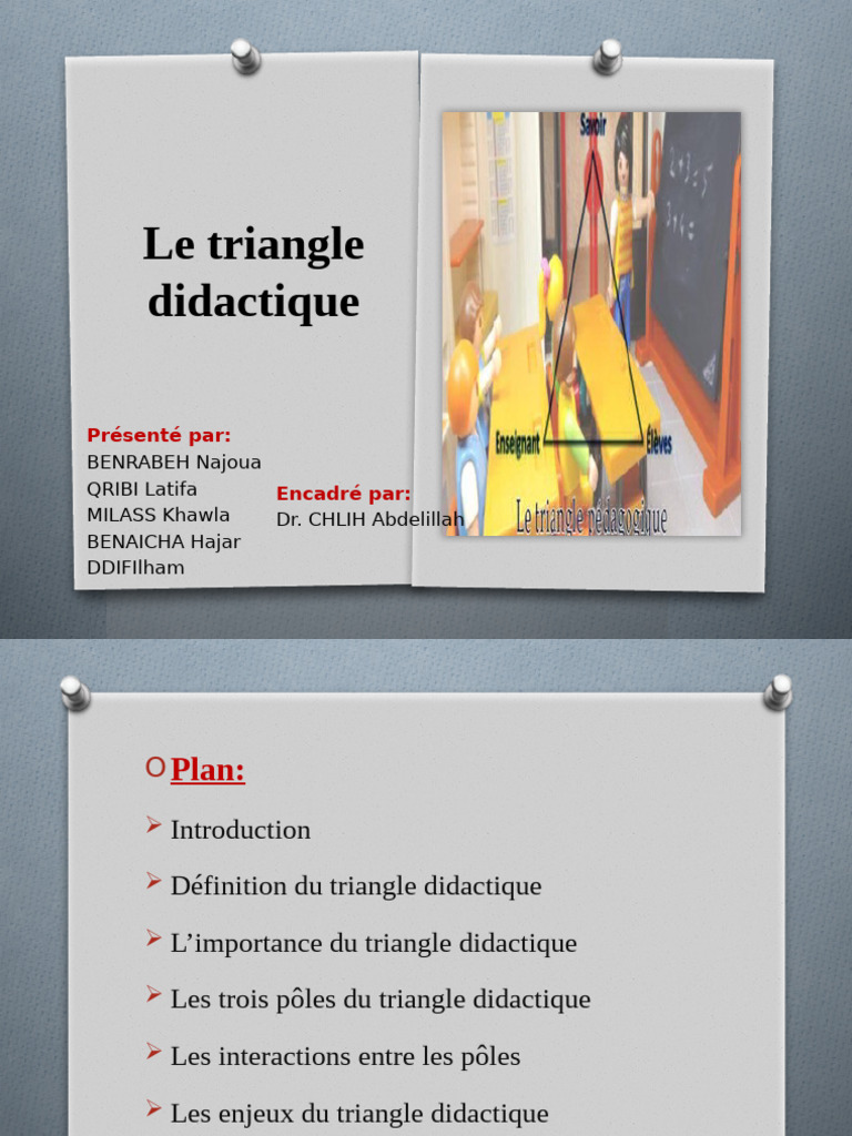 Comprendre le Triangle Didactique | PDF | Pédagogie | Apprentissage