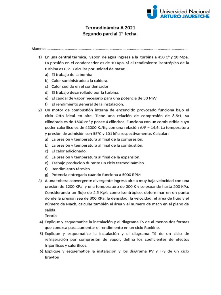 2 Parcial Termo A 2021 Teoria | PDF