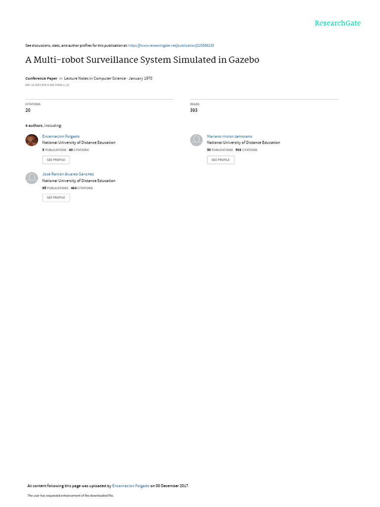 Articulo Robotica 2col | PDF | Robot | Robótica