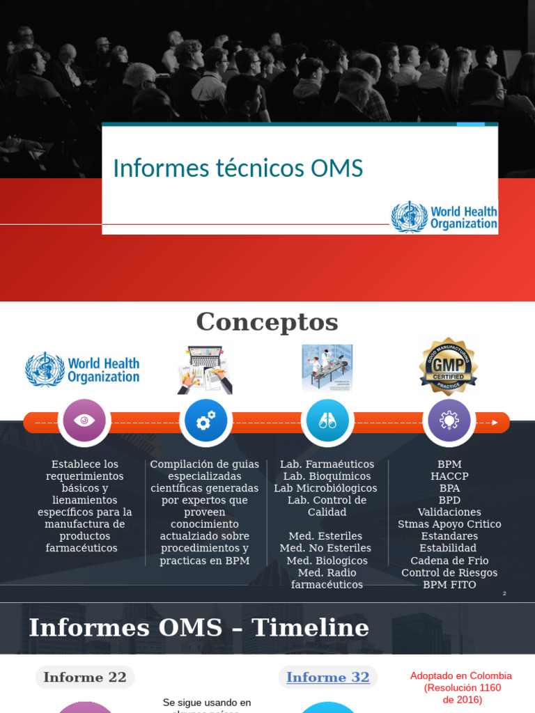 Informes Técnicos OMS sobre BPM | PDF