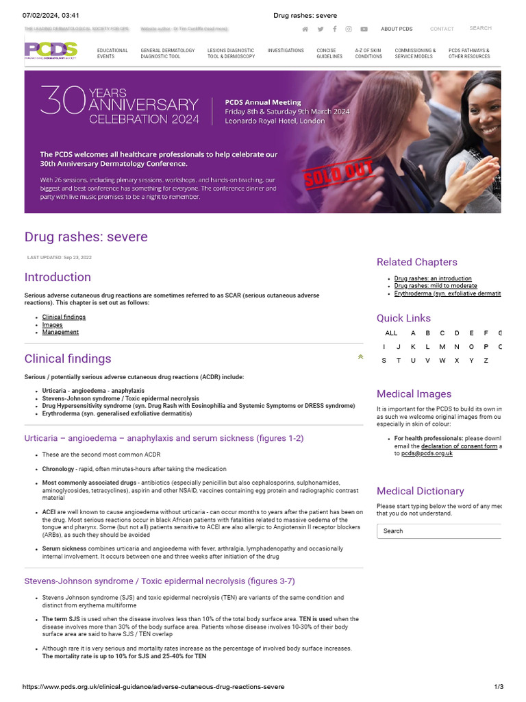 Drug rashes_ severe | PDF | Cutaneous Conditions | Medical Specialties