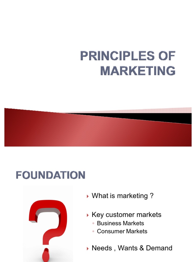 Principles of Marketing - Summary | PDF | Market Segmentation | Consumer Behaviour