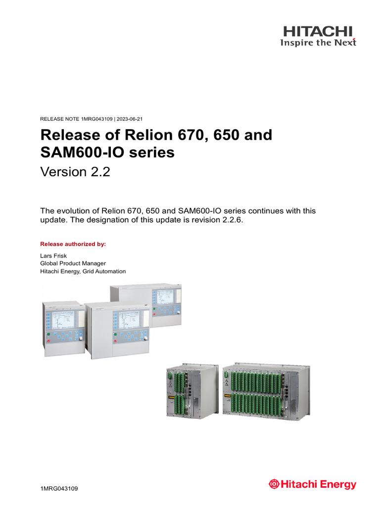 1MRG043109 - en Release of Relion 670 - 650 and SAM600-IO Series ...