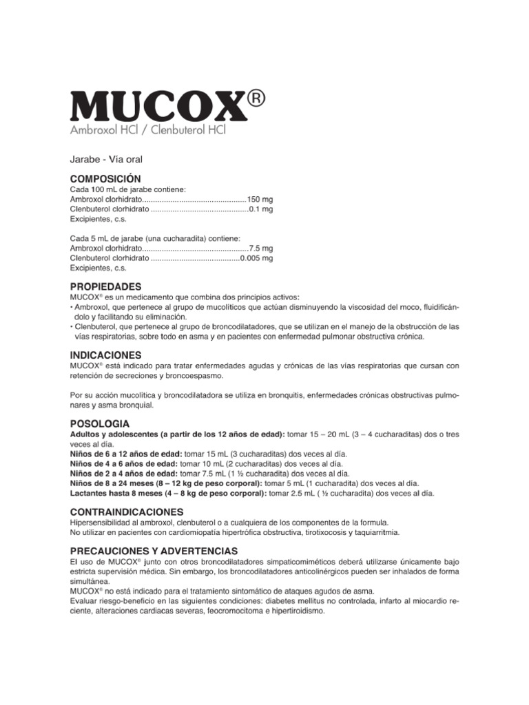 Mucox | PDF