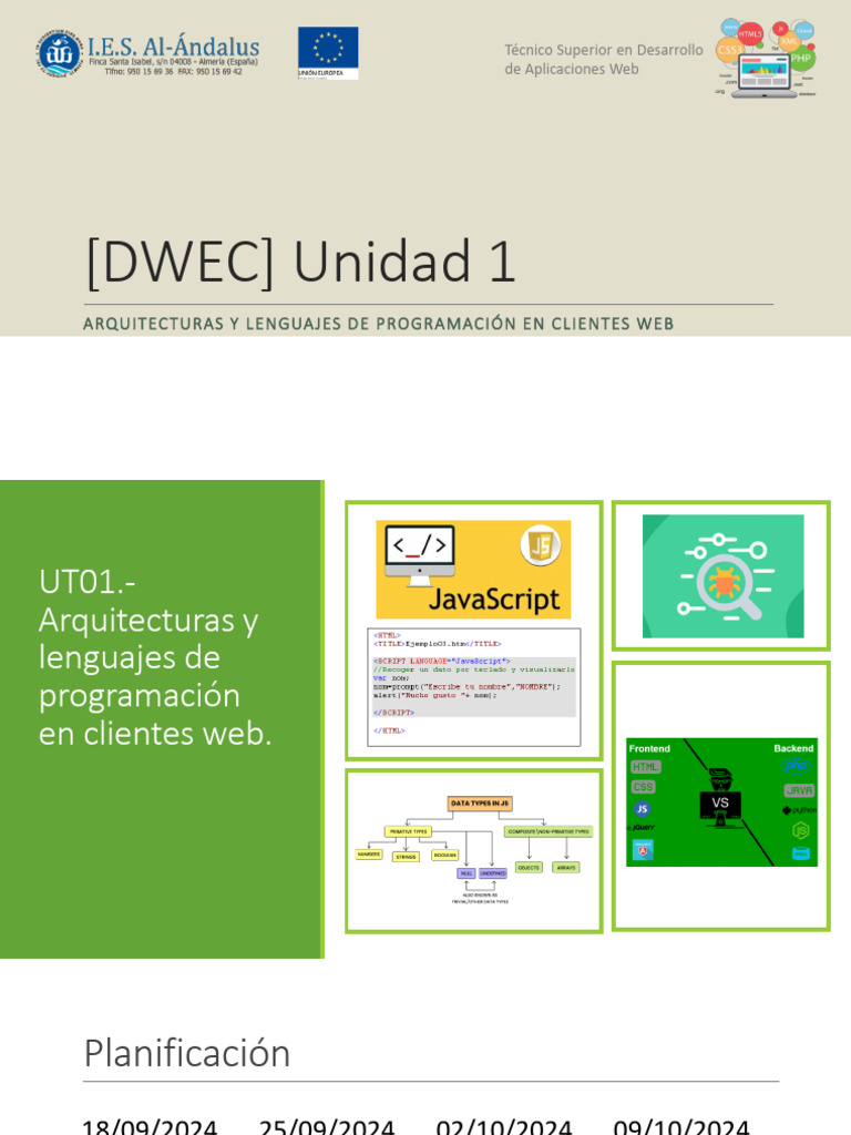 (DWEC) U1 - 2 - Intro JS | PDF | Script Java | Red mundial