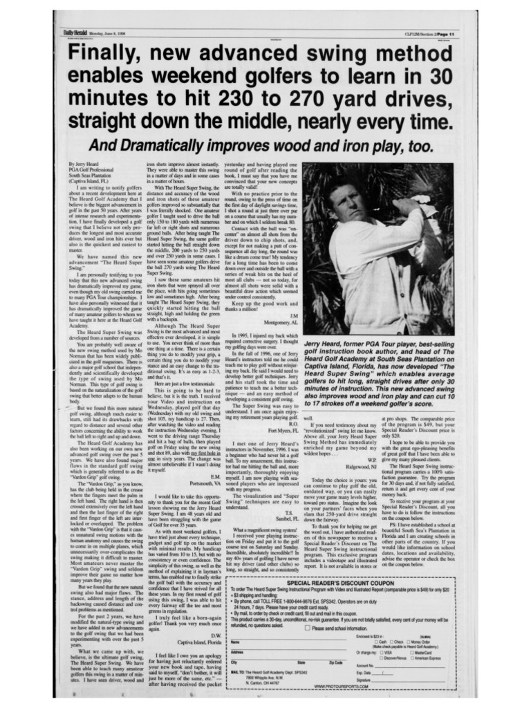 New Advanced Swing Method Golf | PDF