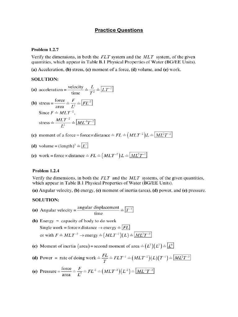 Practice Questions | PDF