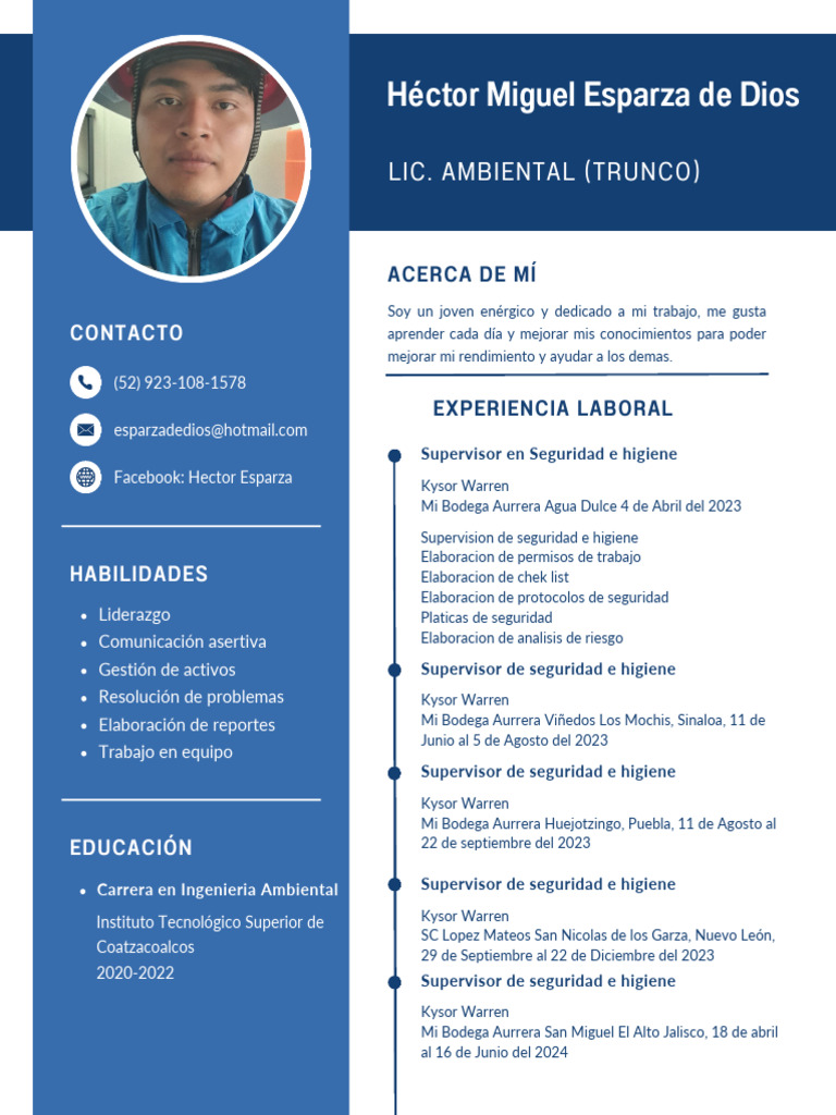 Currículum Corporativo Hector Esparza | PDF
