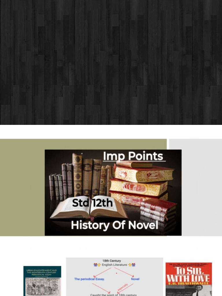 4.1 Historyof Novel Imp Notes With Ans | PDF