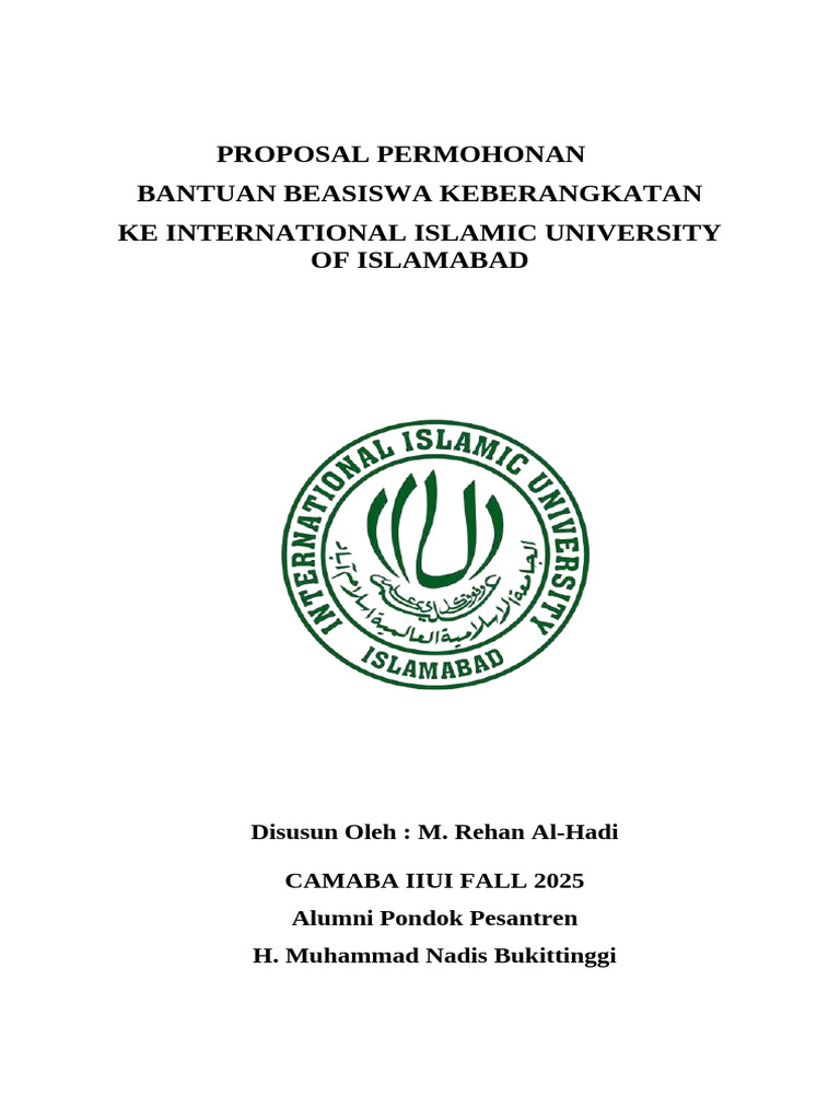 Proposal - iiui-FALL 2025 HADY | PDF