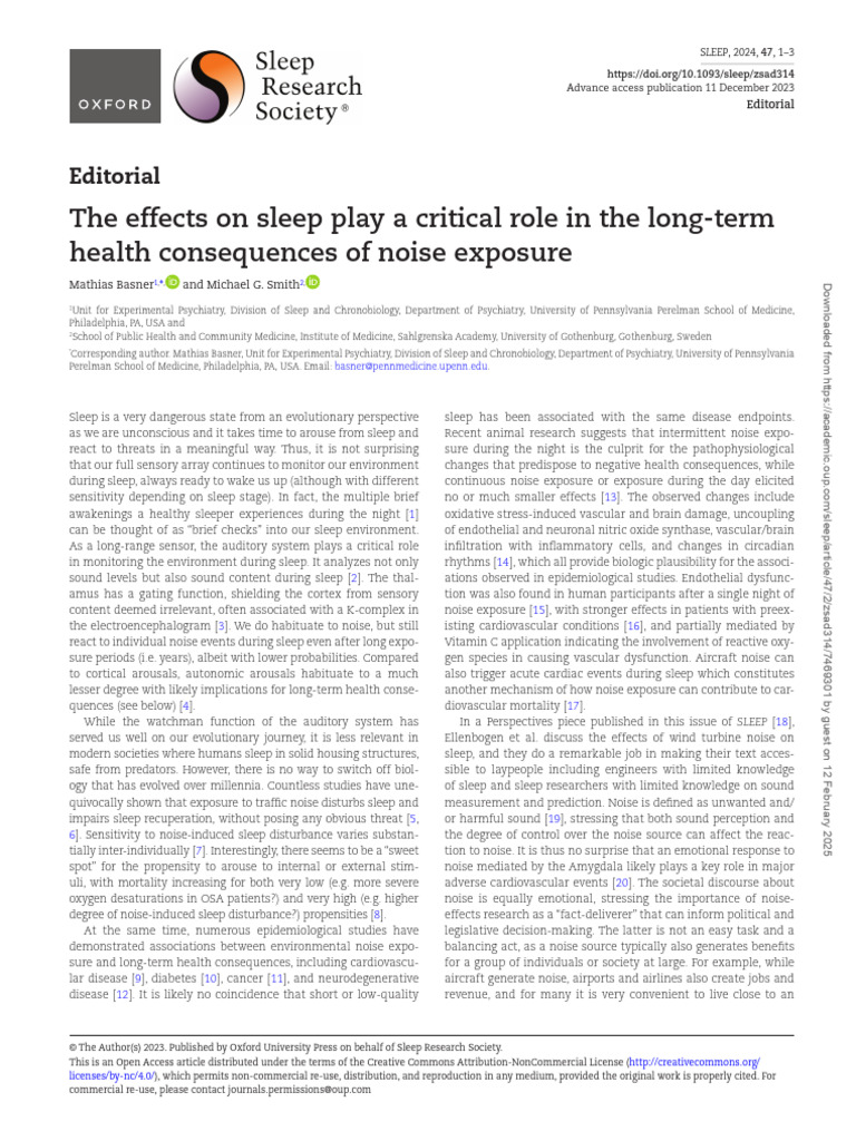 The Effects On Sleep Play A Critical Role in The Long-Term | PDF ...