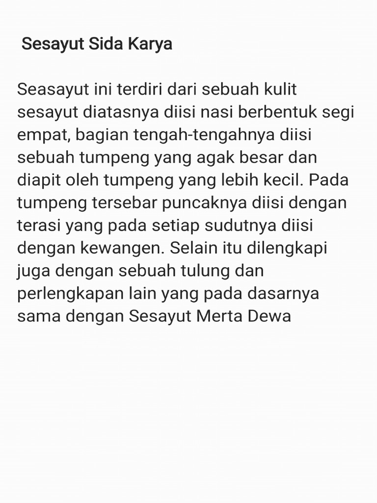 Sayut Sida Karya - 250223 - 090213 | PDF