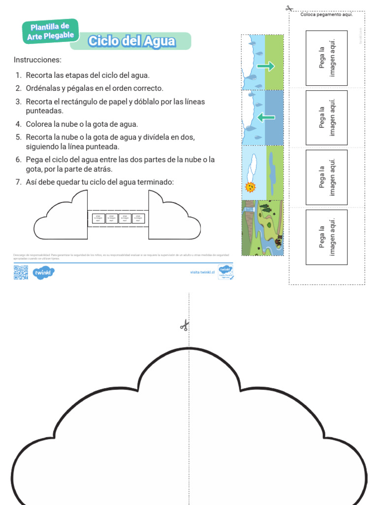 CL CN 1729218336 Plantilla de Arte Plegable Ciclo Del Agua - Ver - 2 | PDF