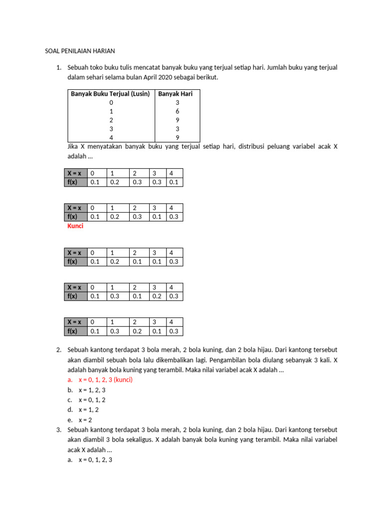 SOAL PH Binomial | PDF