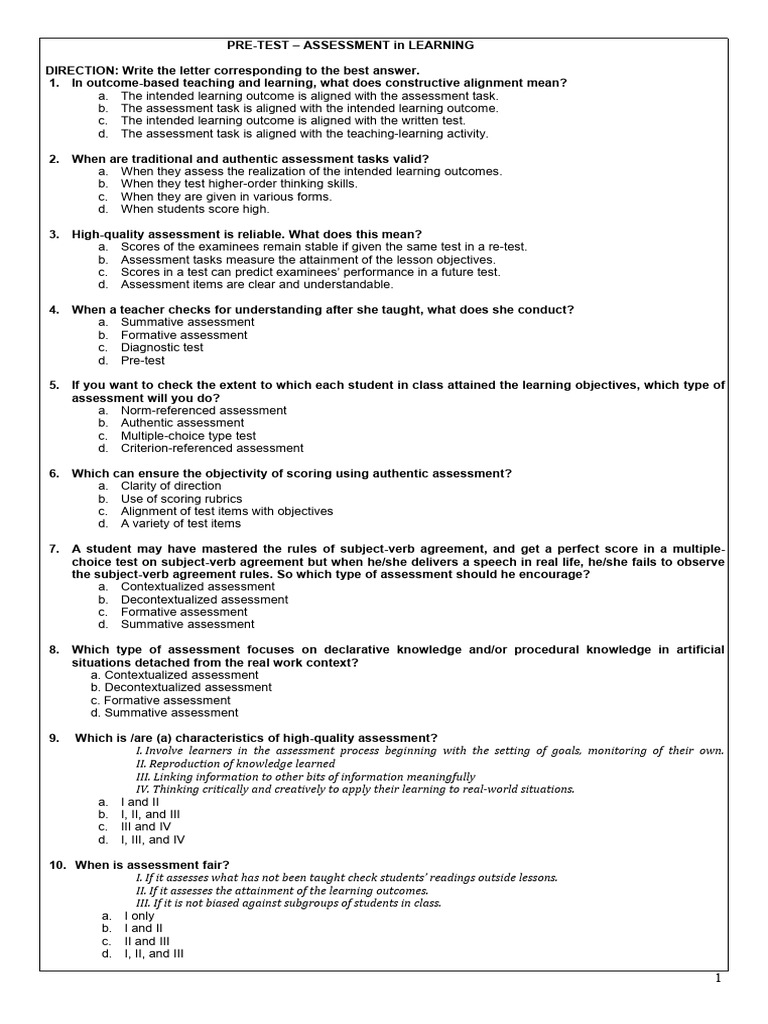Effective Assessment Strategies in Education | PDF | Educational ...