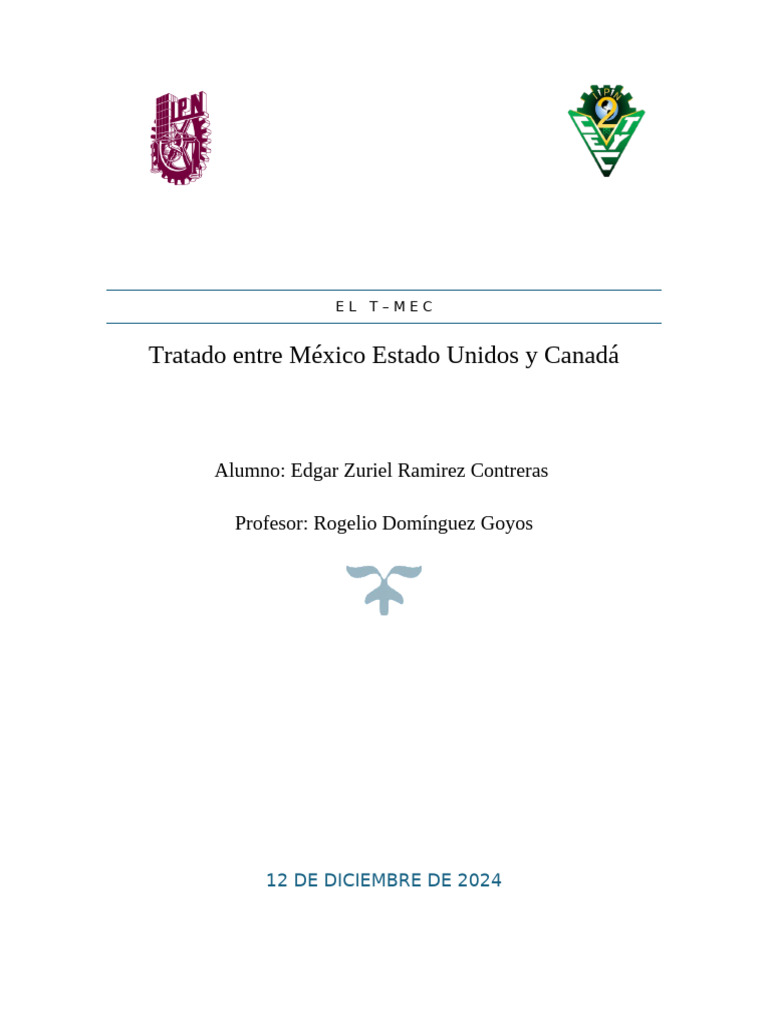 El TMEC | PDF | Tratado de Libre Comercio Norteamericano | Sustentabilidad
