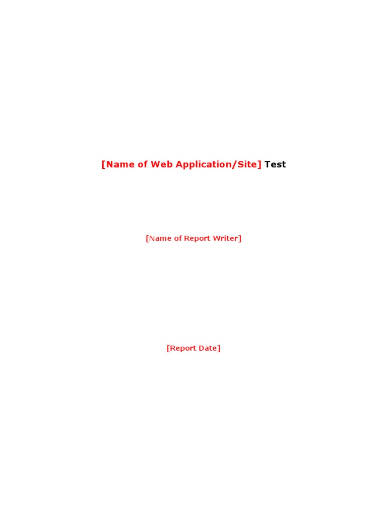 U-Test Report Template | PDF | Usability | Information Science