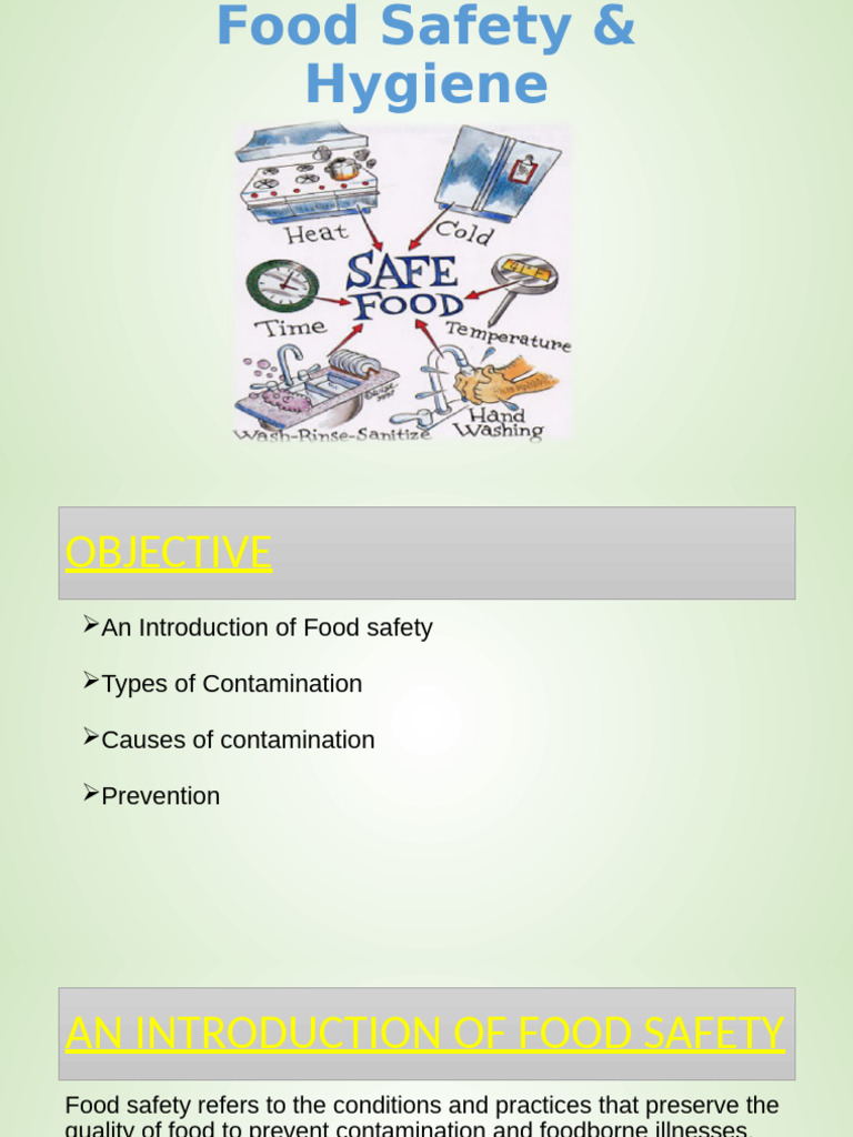 Food Safety: Contamination Prevention Guide | PDF | Food Safety | Hygiene