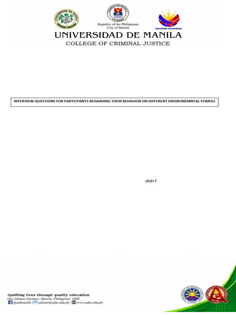 INTERVIEW-QUESTIONS | PDF | Tagalog Language