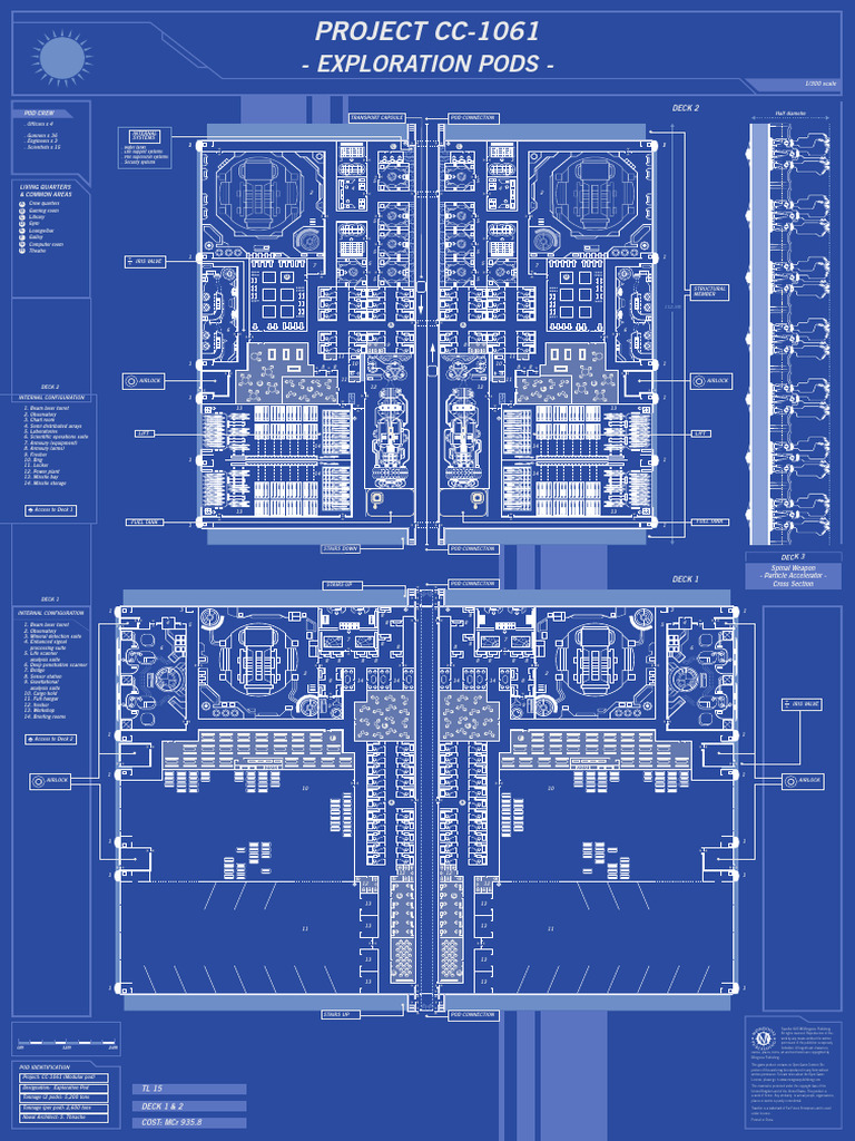 Ebook - EC Blueprint - Exploration Pods X 2 - Deck 1 and 2 | PDF ...