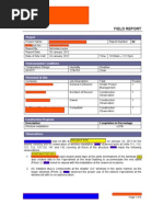 Field Observation Report Template | PDF | Real Estate Law | Engineering