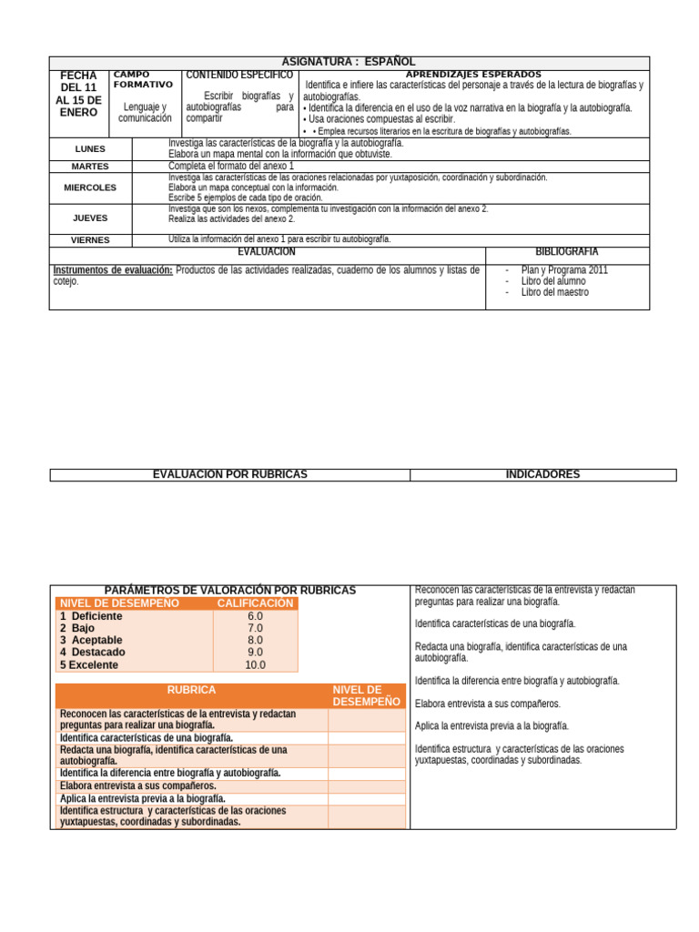 Sexto Grado Plan De Reforzamiento Pdf Evaluación Porcentaje
