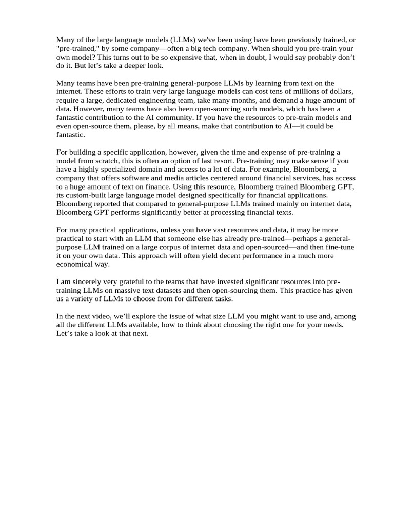 LLM Pre-Training Insights and Practices | PDF