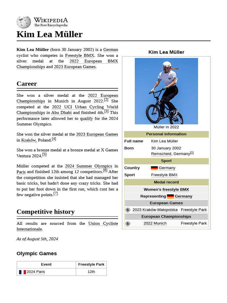 Kim_Lea_Müller | PDF | Cycle Sport | Summer Olympic Games