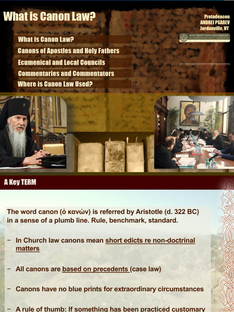 What is Canon Law? | PDF | Church Fathers | Eastern Orthodox Church