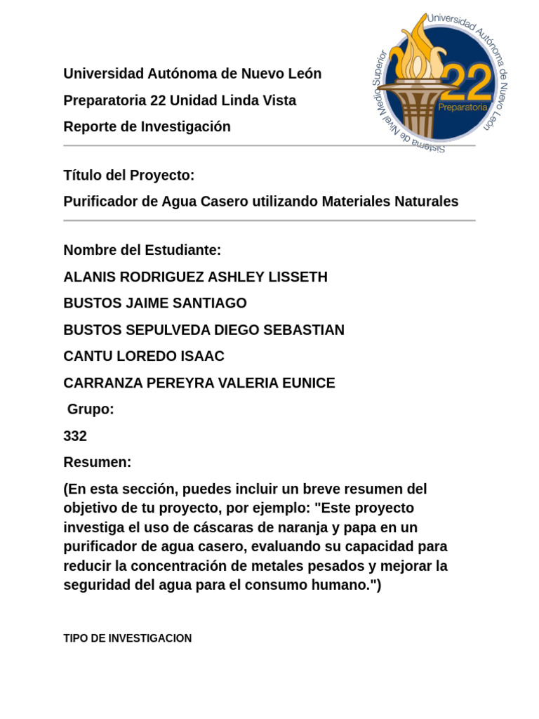 332-Evidencia Stem 3-Equipo 1 | PDF | Agua | Filtración