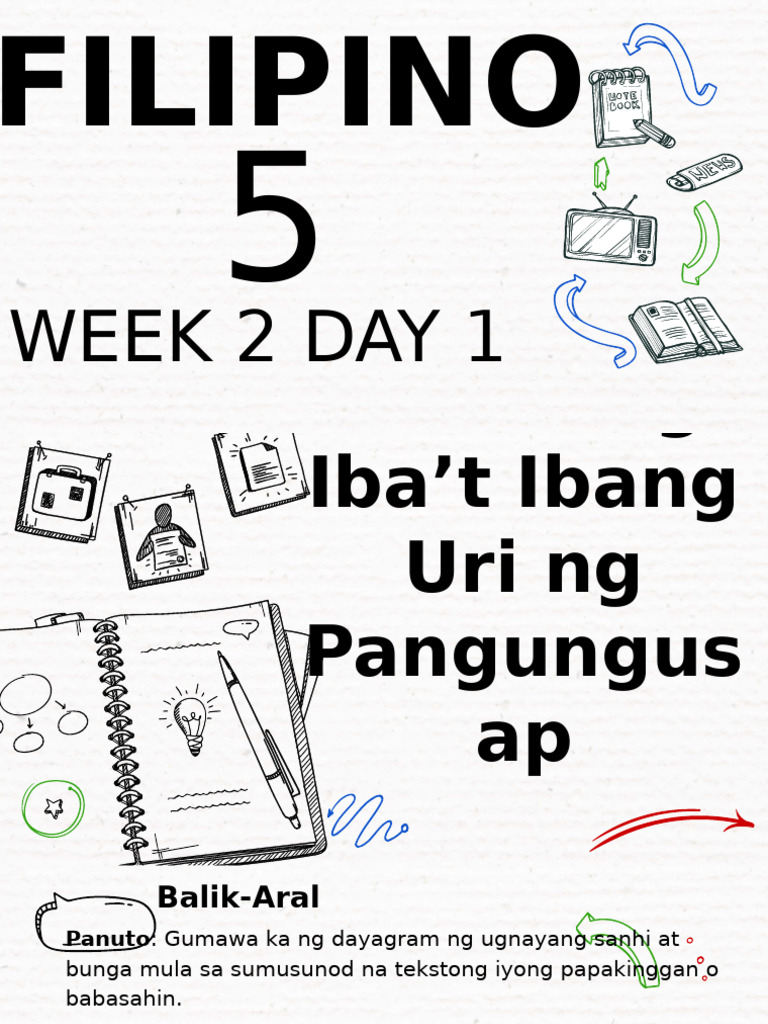 PPT FILIPINO 5 W2 DAY 1-2 | PDF