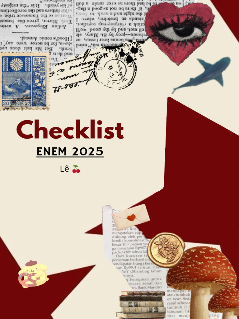 Checklist ENEM 2025: Conteúdos e Estruturas | PDF | Equações | Química
