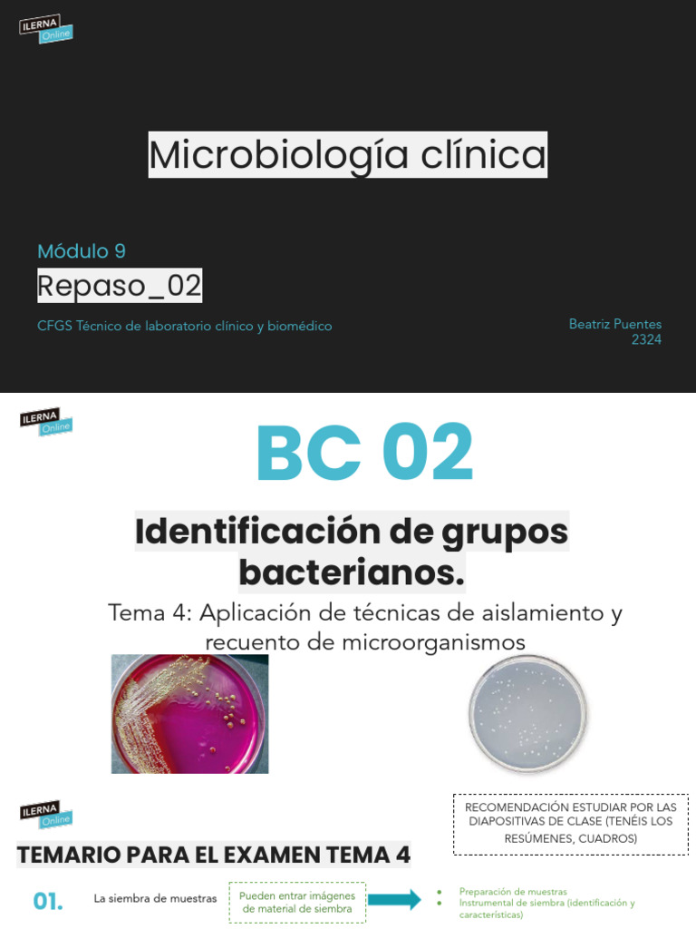 Repaso 02 M09 2324 | PDF | Las bacterias | Microbiología
