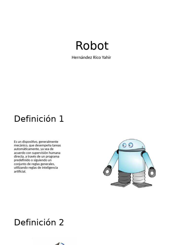 Definición y Usos de los Robots | PDF